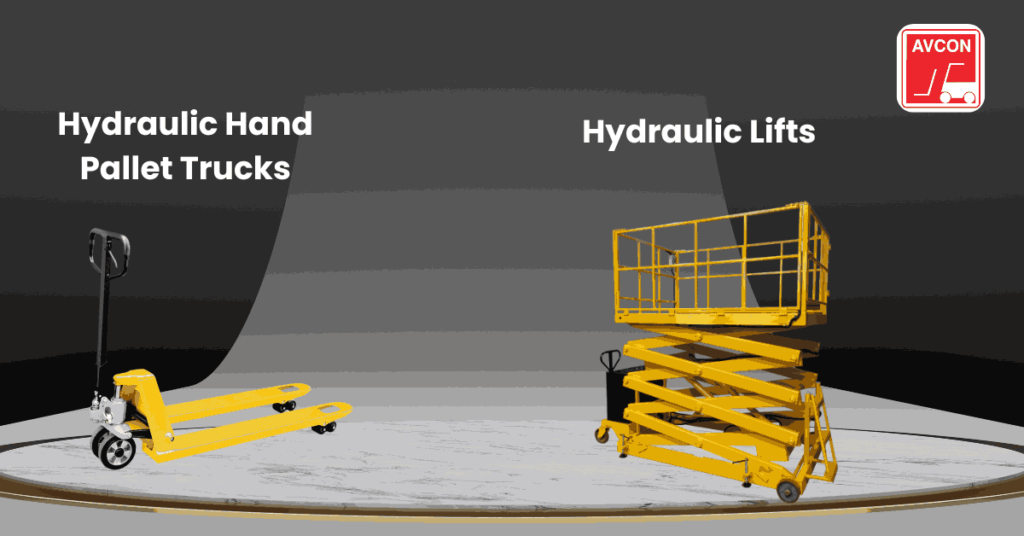 Hydraulic Hand Pallet Trucks and Hydraulic Lifts in Gujarat